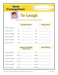 To Laugh | Verb Conjugation Worksheets