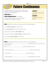 Verb Tense Worksheets | Future Continuous