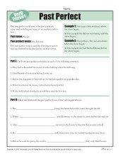 Verb Tense Worksheets | Past Perfect