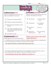 Irony Worksheets | Figurative Language