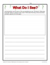 Kindergarten Writing Prompt - What Do I See?