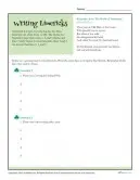 Writing Limericks | Poetry Worksheet